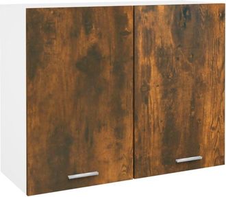 vidaXL Vidaxl - Armoire suspendue Ch&ecirc;ne fum&eacute; 80x31x60 cm Bois ding&eacute;nierie