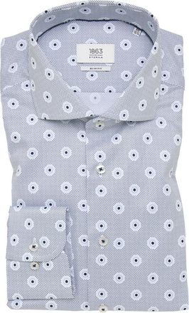 Eterna Baumwollhemd in Vollzwirn-Qualität mit Print, Slim Fit in