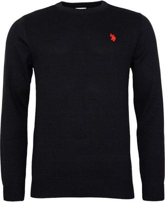 U.S.Polo Association Strickpullover Pullover Rundhals Feinstrick (1-tlg)