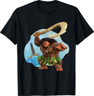 Disney Vaiana 2 Action Pose Maui with Fish Hook T-Shirt