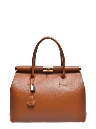 Anna Luchini Braun Rindsledertasche