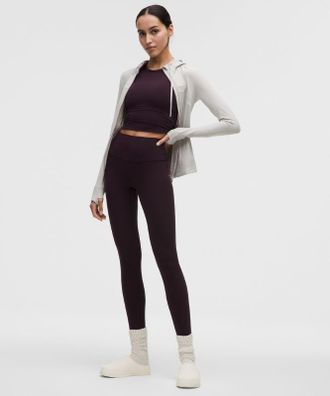 lululemon Align Hose mit hohem Bund f&uuml;r Frauen - 79 cm - Gr&ouml;&szlig;e 16 in Black Plum