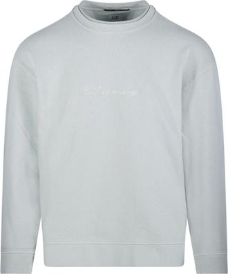 C.P. Company C.p. Company, Homme, Sweatshirts et sweats &agrave; capuche, Bleu, Taille: M SweaT-shirt Ras du Cou