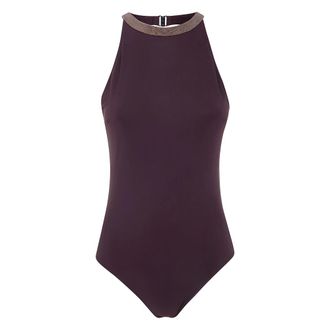 Brunello Cucinelli Einteiliger Badeanzug - - Swimwear - Damen - Lila - XL