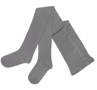 Weri Spezials Damenstrumpfhose Uni Glatte Blickdicht, Baumwolle in mehreren modernen Farben. (54-56, Zinn)