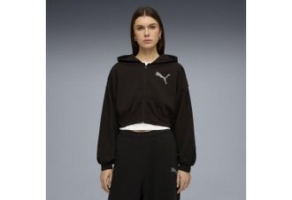 Puma Hoodie Essentials Graphics Bedazzled Kapuzenjacke Damen