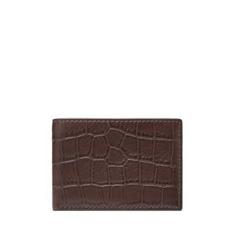 Fossil Derrick, Accessoire Portefeuille de Voyage Hommes, Marron, 11.43 cm L x 1.27 cm W x 7.62 cm H