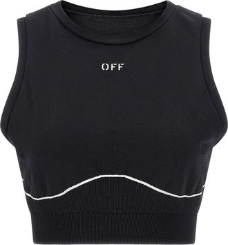 Off-white Haut blanc cass&eacute; de la ligne Off Active