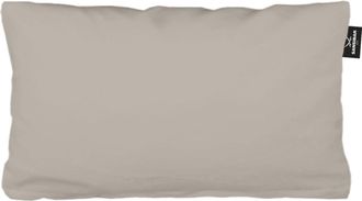 Sansibar Uni Jersey Kissenhülle, 40x80 cm, mit edlem Fähnchen am Steg, Perfekter, faltenfreier Sitz (40x80 cm, Taupe, 1)