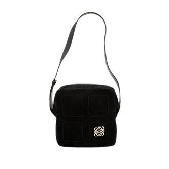 Loewe Pre-owned Suede Shoulder Bag - - Pre-owned - Damen - Schwarzk - ONE SIZE