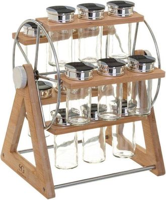 5five Simply Smart 5five Simply Smart - Support roue 15 pots &agrave; &eacute;pices bambou - 5five