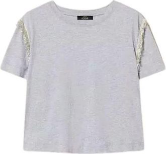 Twinset Femme, Tops, Gris, Taille: 38 FR Actitude T-shirt