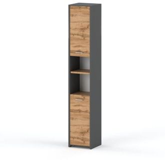 LOFT Freistehender Badezimmerschrank Eiche grau Wotan 30 cm Loft-Badezimmerpodest