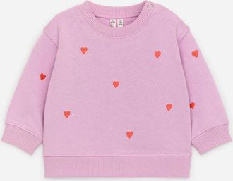 Arket Baumwoll-Sweatshirt Mit Stickerei -Rosa