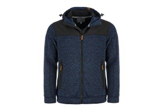 Blue Wave Strickfleecejacke Fabio Herren Jacke Fabio - Fleecejacke Strickjacke mit Softshell-Besatz