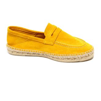 Maneb&igrave; Wildleder Espadrilles Loafer Schuh - - Shoes - Damen - Gelb - 35 EU
