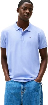 Tommy Jeans Herren TJM Slim Placket Polo EXT DM0DM20676 S/S Polo, Blau (Nordic Iris), XXL, Blau (Nordic Iris), XXL