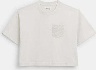 Coach Cropped T-Shirt Aus Biobaumwolle Mit Signature-Tasche