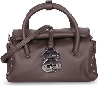 Zanellato Femme, Sacs, Brun, Taille: ONE Size Poign&eacute;es sup&eacute;rieures en cuir, crochet sup&eacute;rieur