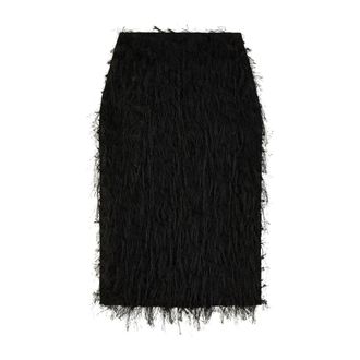 Patrizia Pepe Gonna con frange - - Skirts - Damen - Schwarzk - M