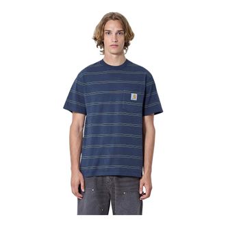 Carhartt Work in Progress Bert Pocket T-Shirt - - Tops - Herren - Blau - L