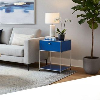 Floordirekt &Eacute;tag&egrave;re m&eacute;tal chrom&eacute; design &eacute;pur&eacute;, Concept Epur&eacute; MK-139, L50 &times; P40 &times; H65 cm, Blanc