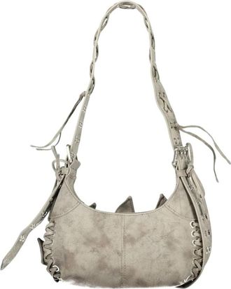 Desigual Schultertasche mit Schmetterlingsverzierung - - Bags - Damen - Grau - ONE SIZE