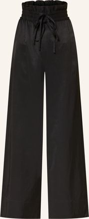 HUGO BOSS Paperbag-Hose Tacola Aus Satin schwarz