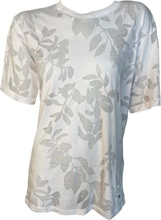 A|X Armani Exchange Femme, Tops, Blanc, Taille: 36 FR T-Shirt Coupe D&eacute;contract&eacute;e