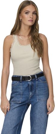 Only Damen Onlsharai Lace Tank Top JRS, Peyote, 3XL