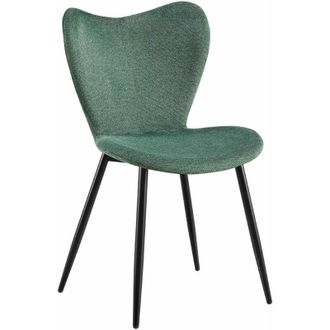 Clp Chaise de salle &agrave; manger Maika Vert Tissu