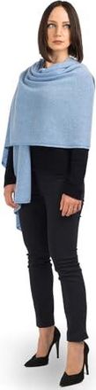 DALLE PIANE CASHMERE Ètole 100% cachemire - Made in Italy - Femme, Couleur: Ciel, Taille unique