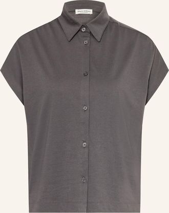 Marc O'Polo Marc Opolo Hemdbluse Im Materialmix grau