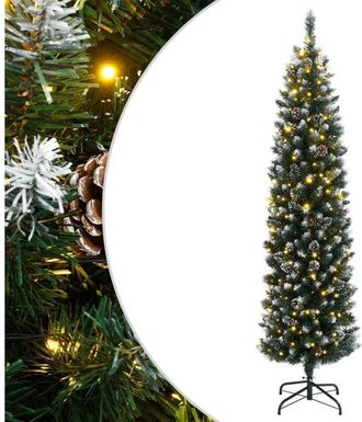 vidaXL vidaXL K&uuml;nstlicher Weihnachtsbaum Schlank 300 LEDs 180 cm