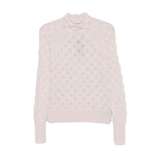 Ermanno Scervino Col roul&eacute;s - Femme - Pulls - Rose - Taille: 38 FR