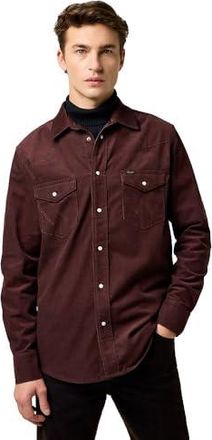 Wrangler Homme Western Cord T-Shirt, Acajou, L EU