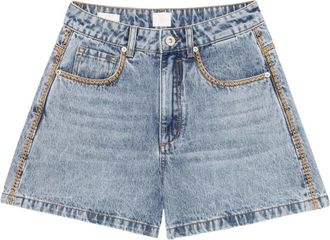 Gianni Lupo Femme, Shorts, Bleu, Taille: W30 Denim Shorts