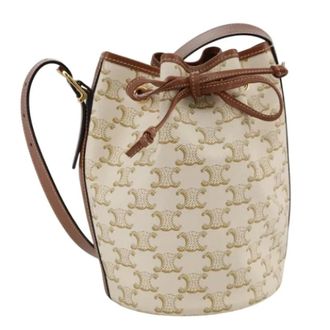 Celine Pre-owned Cuir sacs-celine - Femme - Pre-owned - Beige - Taille: ONE Size