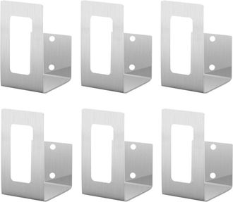 BESPORTBLE 3 Paar Edelstahl Topfdeckelhalter ohne Bohren Wandmontage K&uuml;chen Organizer f&uuml;r Pfannendeckel und K&uuml;chenutensilien Rostfrei Platzsparend