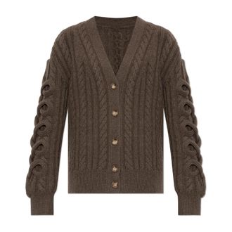 Etro Woll-Rollkragen-Strickjacke - - Knitwear - Damen - Braun - XS