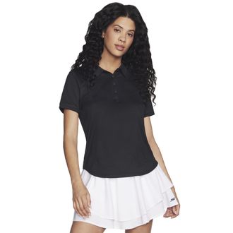 Skechers Damen Go Dri Swift Club Polo Polohemd, Schwarz, 3X-Gro&szlig;