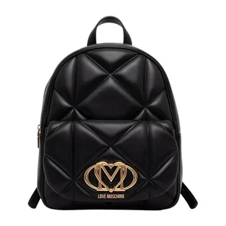 Love Moschino Femme, Sacs, Noir, Taille: ONE Size Sac &agrave; dos matelass&eacute; logo