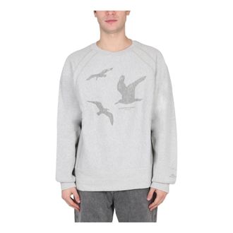 Engineered Garments Raglan Crew - - Sweatshirts & Hoodies - Herren - Grau - S