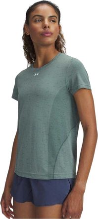 Under Armour Vanish T-Shirt f&uuml;r Damen, Nahtlos (Gr&uuml;n/Wei&szlig;)