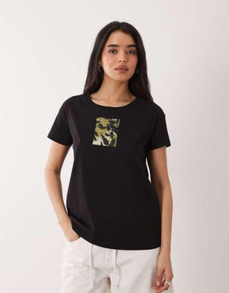 A|X Armani Exchange T-shirt &agrave; logo - Noir
