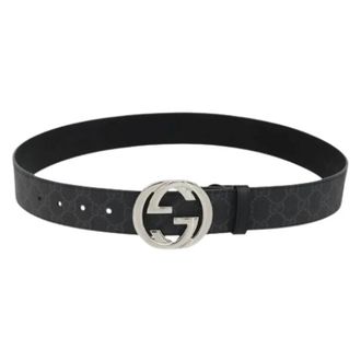 Gucci Pre-owned Vintage Canvas Belt - - Pre-owned - Damen - Schwarzk - ONE SIZE