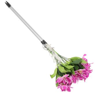 Valiclud Solarbetriebene Garten Blumenlampe mit 7 Roten Rosenk&ouml;pfen LED Solarleuchte f&uuml;r Terrasse und Au&szlig;enbereich Dekorative Rasendekoration mit Wind Schwungf