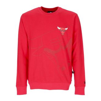 New Era Chicago Bulls Crewneck Sweatshirt - - Sweatshirts & Hoodies - Herren - Rot - M