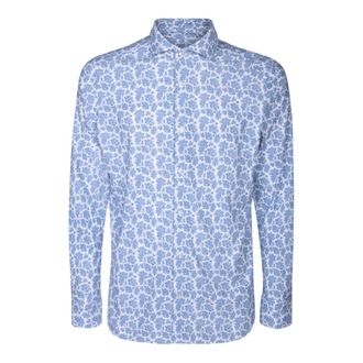 Dell'Oglio Homme, Chemises, Multicolore, Taille: L Long Sleeve Shirt