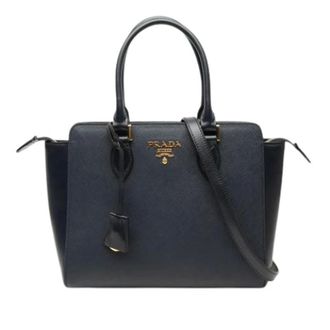 Prada Sac Saffiano Pre-owned - Femme - Pre-owned - Noir - Taille: ONE Size